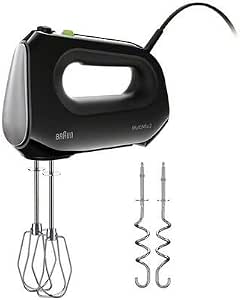 Amazon.com: Braun Multimix 2 Hand Mixer Black - beaters, dough hooks ...