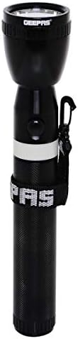 Geepas Rechargeable LED Flashlight 287mm- Hyper Bright White with 4-5 ...