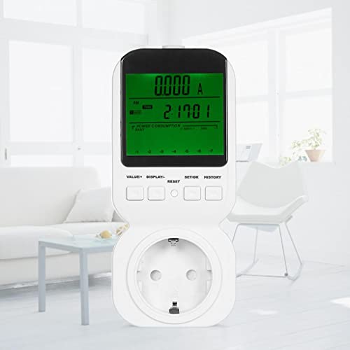 EleXAR High Accuracy Power Energy Meter Socket Lcd Display Kwh Watt ...