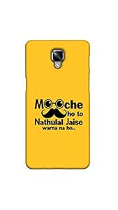 PCM Printed Designer Polycarbonate Hard Back Cover for One Plus 3 / One ...