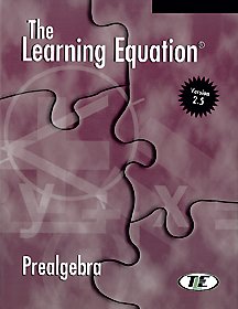 The Learning Equation Prealgebra Student Workbook with Student User’s ...