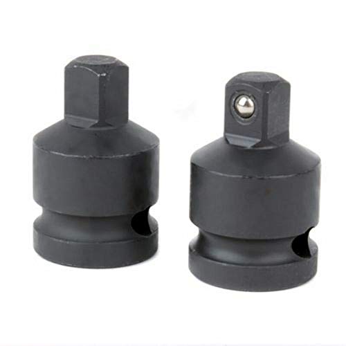 Generic 2pcs 1/2'' to 3/8'' Pneumatic Air Impact Sleeve Socket Step ...