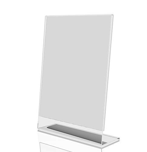 Clear Acrylic Table Top Display Stands (Slant with 1 Sided View) A4 ...