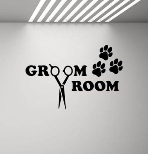 Amazon.com: Groom Room Wall Decal Vinyl Sticker Grooming Sign Poster ...