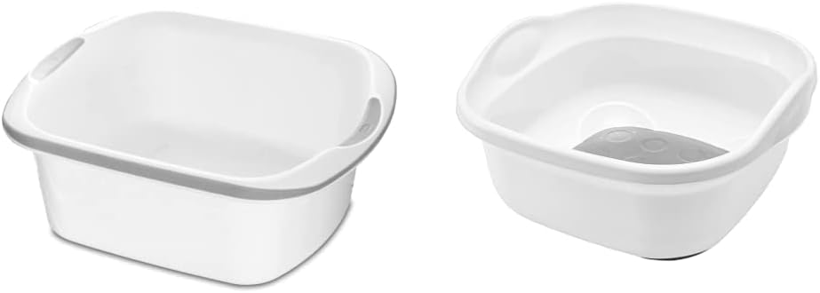 Addis Premium Soft Grip Large Rectangular Washing Up Bowl, 9.5 litre ...