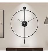 Amazon.com: YISITEONE Classical Large Decorative Wall Clock with ...