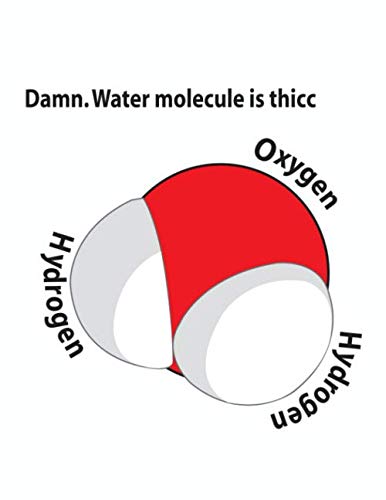 Buy damn.water molecule is thicc oxygen hydrogen hydrogen: Hexagonal ...