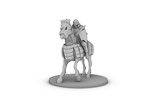 Amazon.com: Human Cavalier Jousting Tabletop DND Gaming Miniature ...
