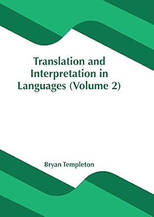 Amazon.com: Translation and Interpretation in Languages (Volume 2 ...