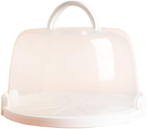 Lmsoed 8inch Portable Clear Plastic Cake Containers With Lockable Lid ...