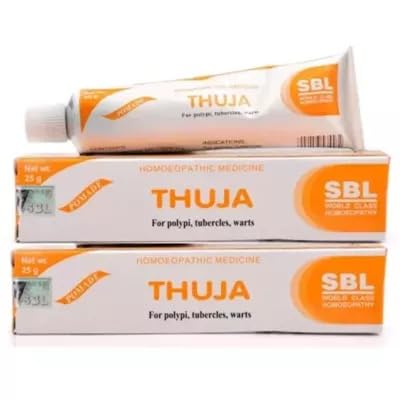 Buy Thuja Ointment (25g, Pack of 2) | SBL Homeopathy Online at Low ...