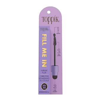 Toppik Fill Me In Hairline Filler, Hair Color Root Touchup Wand, Fills ...