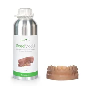 Resina dental para impresión de modelos 3D SeedModel Ivory | Leaf Dental : Amazon.com.mx ...
