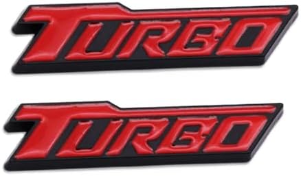 Amazon.com: 2pcs 3D Metal Turbo Badge Sticker Turbo emblem Door Side ...