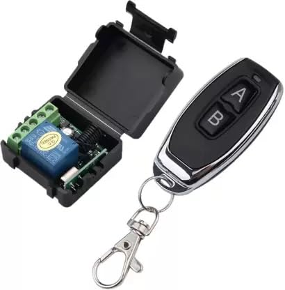 RF 433 MHz 1 (Single) Channel Switching Relay Module Kit Set Pair 12V ...