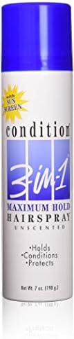 Amazon.com : Condition 3-in-1 Maximum Hold Hairspray, (Pack of 3), 7 Oz ...