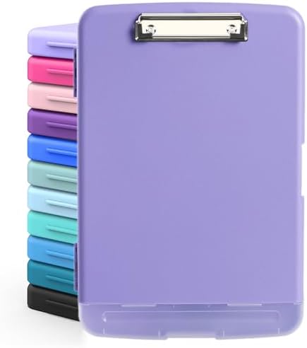 DMFLY Clipboard with Storage, Heavy Duty Clip Boards with Pen Holder ...