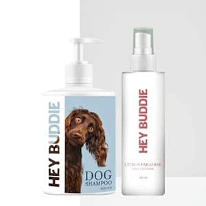 Buy Hey Buddie All Natural Dog Basic Grooming Kit Shampoo(500 ML) + Cologne (100 ML) | Shampoo ...