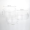 Amazon.com: Kcgani Clear Acrylic Round Display Nesting Riser Stands ...