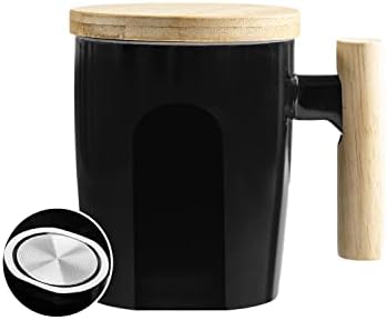 Amazon.com | KRGMNHR Ceramic Coffee Mug with Lid, 11 oz Tea Cup with ...