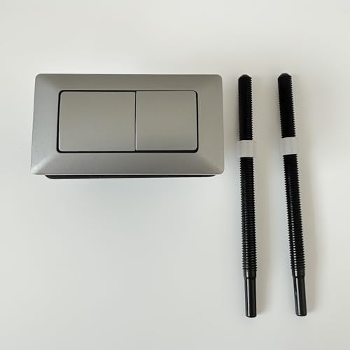Amazon.com: Wonchael Toilet Push Grey Button Toilet Replacement Dual ...