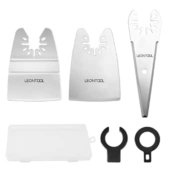 LEONTOOL 6PCS Oscillating Tool Scraper Blades, Universal Oscillating ...