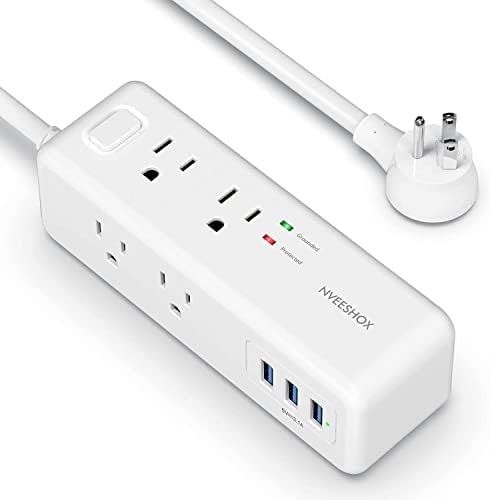 NVEESHOX regleta multicontacto Inteligente, Tira de Alimentación, Protector contra ...