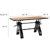 Amazon.com - Modway EEI-6148-BLK-NAT Genuine 60" Crank Adjustable ...