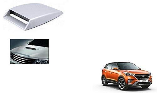 Luckshine Single Vent Air Styling Bonnet Scoop White for Hyundai Creta ...