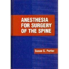 Anesthesia for Surgery of the Spine: 9780070506220: Medicine & Health ...