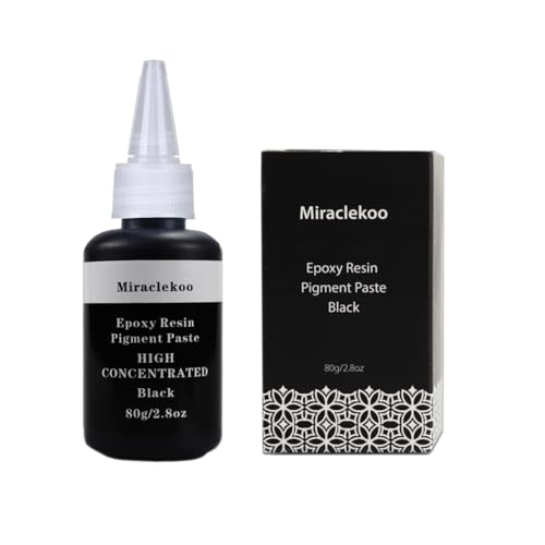 Miraclekoo High Concentrated Black Epoxy Resin Pigment Paste 2.8oz ...