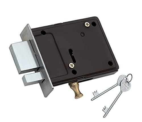 Stark India :2 in 1 Door Lock | Steel (Mild Steel) | 100 MM (2 Keys ...
