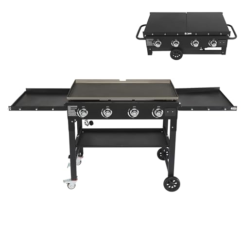 Outvita 4 Burner Portable Flat Top Gas Grill, 36" Propane Griddle ...