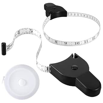 3PCS Automatic Telescopic Tape Measure, Body Measuring Tape, 60 Inch ...