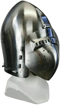Amazon.com: 16G Sca Medieval Klappvisor Bascinet Helmet Knight Armor ...