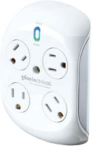 Amazon.com: 360 Electrical Revolve Surge Protector with 4 Rotating ...