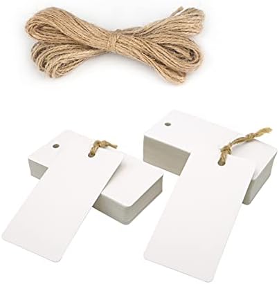 jijAcraft 100PCS Kraft Paper Gift Tags,Brown Tags for Crafts 9X4.5CM ...