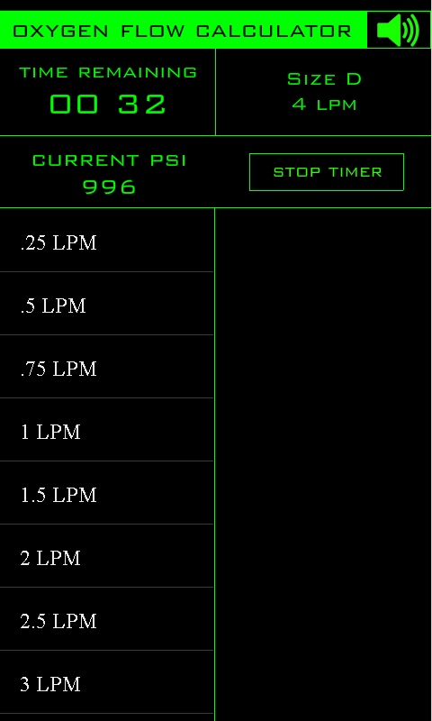Oxygen Flow Calculator - Application sur Amazon Appstore