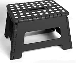 Folding Step Stool - 9 inch Height Foldable Stool For Kids & Adults ...