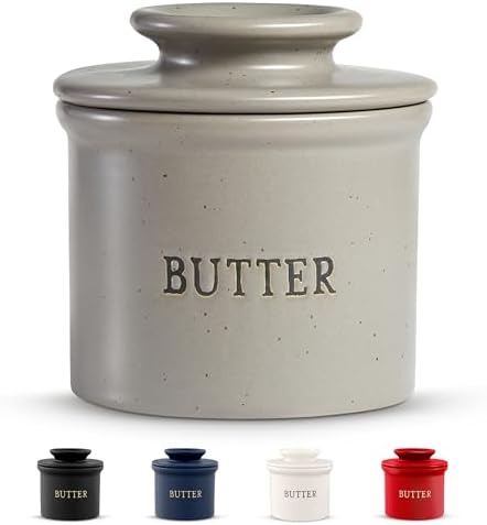 Amazon.com | Ykspokli Butter Crock, Butter Keeper, Butter Storage ...