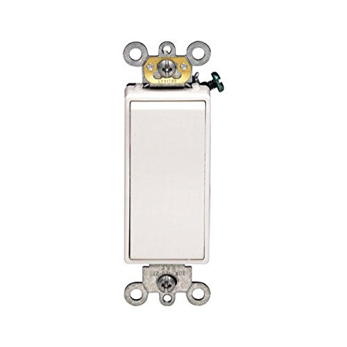 Leviton R62-05621-2WS White 20 Amp Decora Plus Rocker AC Quiet Switch ...