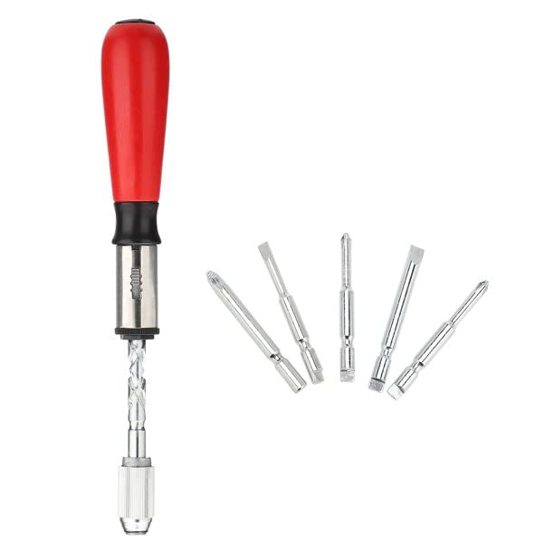 AASONS Push Pull Ratchet Type Screwdriver Semi Automatic Wooden Handle ...