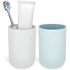 Amazon.com: Gjinxi Toothbrush Cup 2 Pcs Reusable Teeth Brush Holder ...