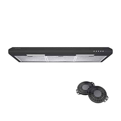 CIARRA CAB75918B 30 inch Range Hood with CACF006 Carbon Filters ...