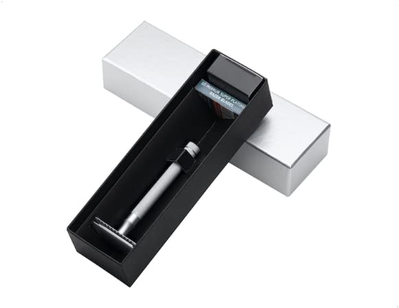 Amazon.com: MERKUR Shaving Set 2281 Model with Stand Matt Chrome ...