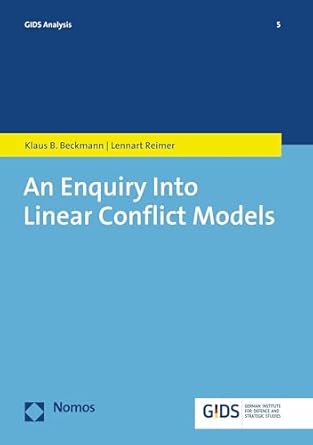 Amazon.com: An Enquiry Into Linear Conflict Models (GIDS Analysis Book ...