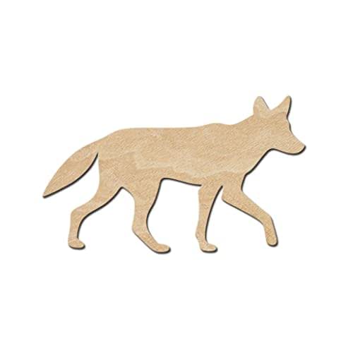 Amazon.com: Coyote Wood Cutouts for crafts, Laser Cut Wood Shapes 5mm ...