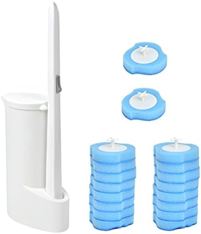 FOCCTS Disposable Toilet Brush Holder Set, Disposable Toilet Cleaning ...