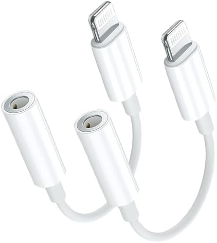 Amazon.com: 2 Pack [Apple MFi Certified] Lightning to 3.5 mm Headphone ...