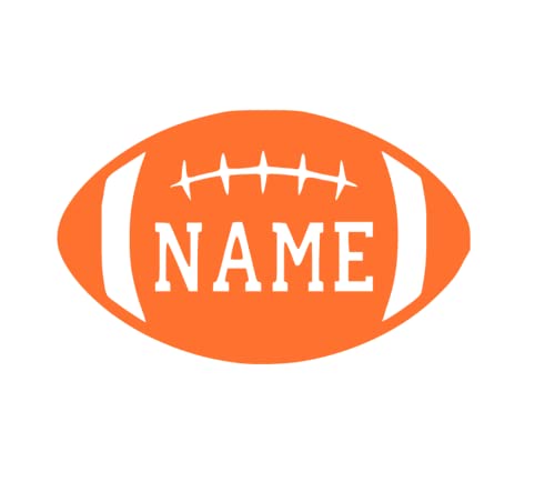 Amazon.com: Personalized Football Iron On Decal, Football Hoodie Shirt ...